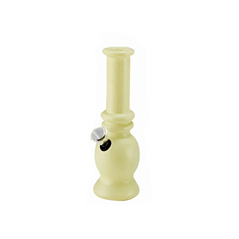 Round Base Mini Glass Bong – Yellow (BLMIN-01-3D) – Canadian ...