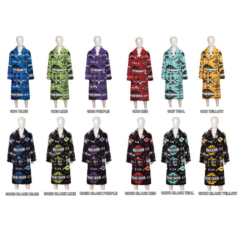 Silk Touch House Robe, Neon Colors Neon Colors - Assorted Sizes (1435 ...