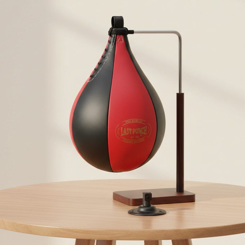 Single End Leather Speed Ball Red & Black with Swivel (13151 ...