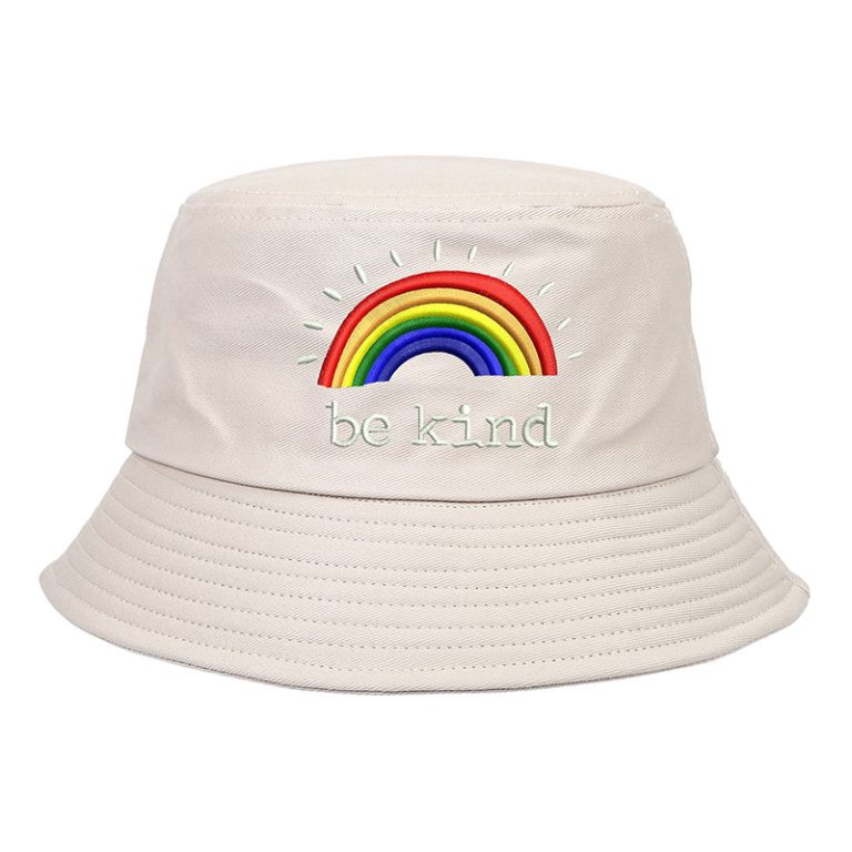 Rainbow Pride Gay Themed Bucket Hat-Beige (LGBTQ-27) | Canadian ...