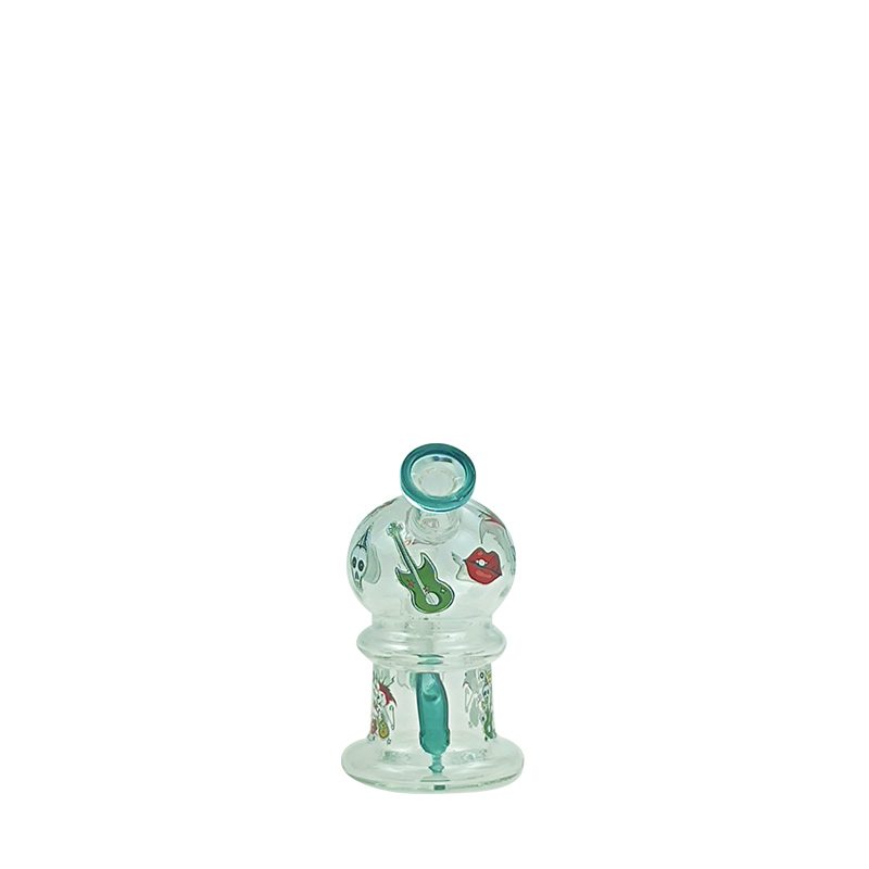 Haze 6" Rock Music Bubble Dome Dab Rig - Teal (Mini-D) | Canadian ...