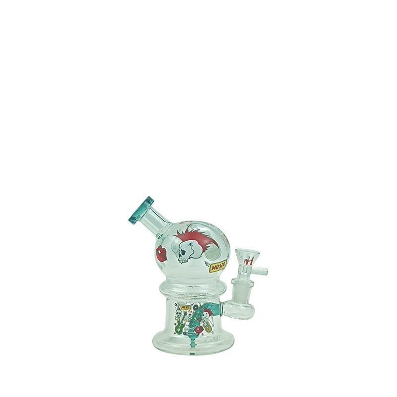 Haze 6" Rock Music Bubble Dome Dab Rig - Teal (Mini-D) | Canadian ...