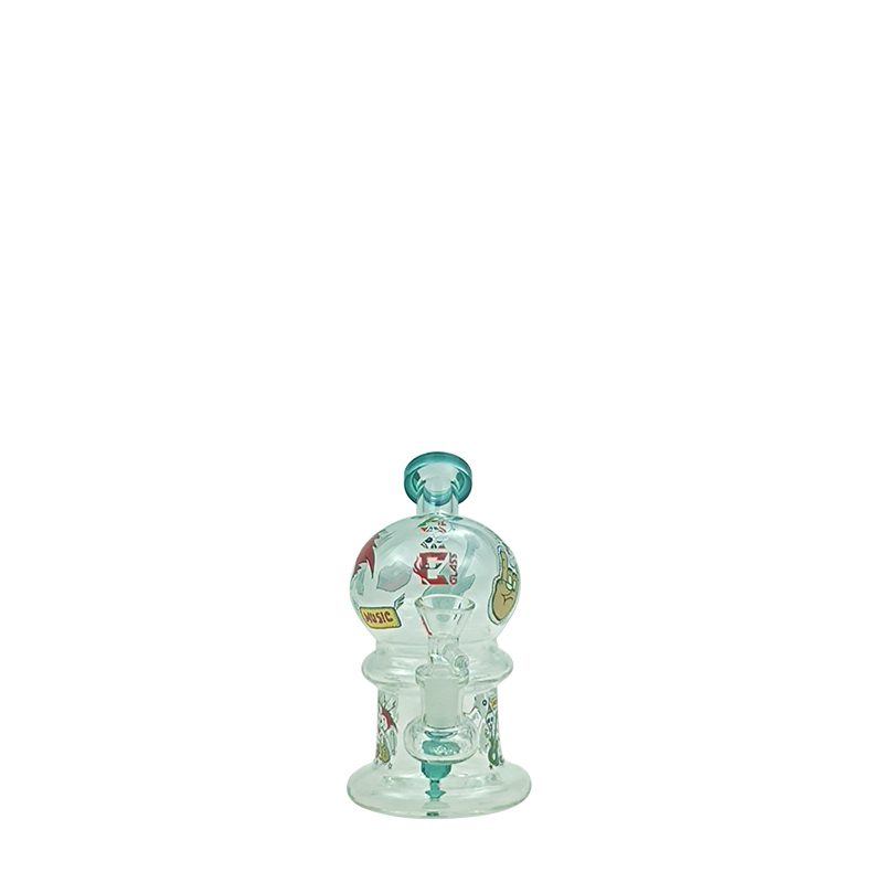 Haze 6" Rock Music Bubble Dome Dab Rig - Teal (Mini-D) | Canadian ...