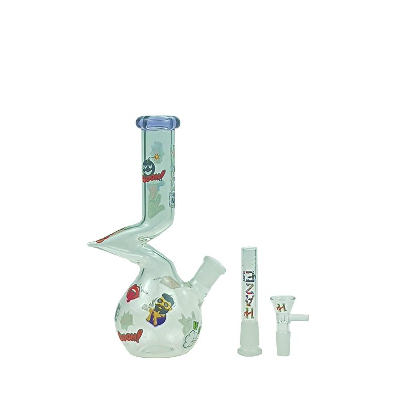 Haze 9" Zong bong with color lip Purple (Mini-W) | Canadian Distributor ...