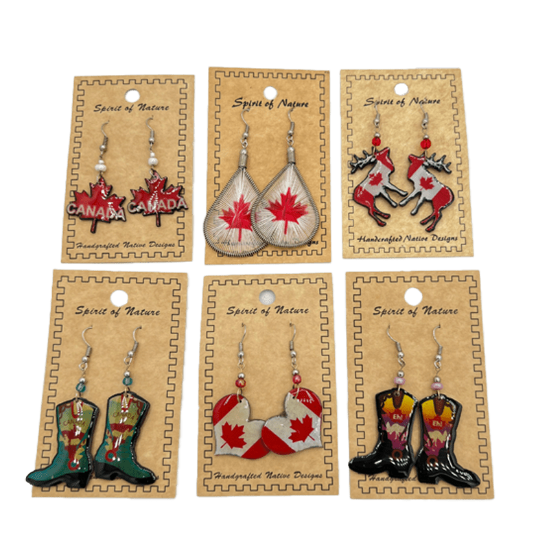 Acrylic Spirit of Nature Canada Earrings - Assorted (Canada-Earring ...