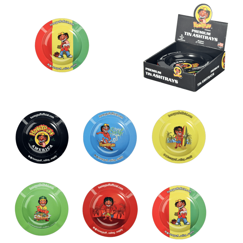 Honey Puff Paper Rolling Round Tray - Mixed Designs (P1214) | Canadian ...