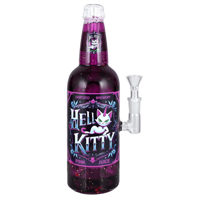 420 OZ Glycerin Beer Bottle Glass Water Pipe | Hell Kitty (GBWP-002 ...